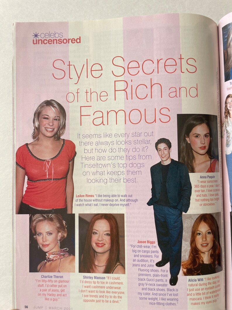 JUMP Vintage Magazine - March 2001 - PINK - Very Rare Find - Etsy