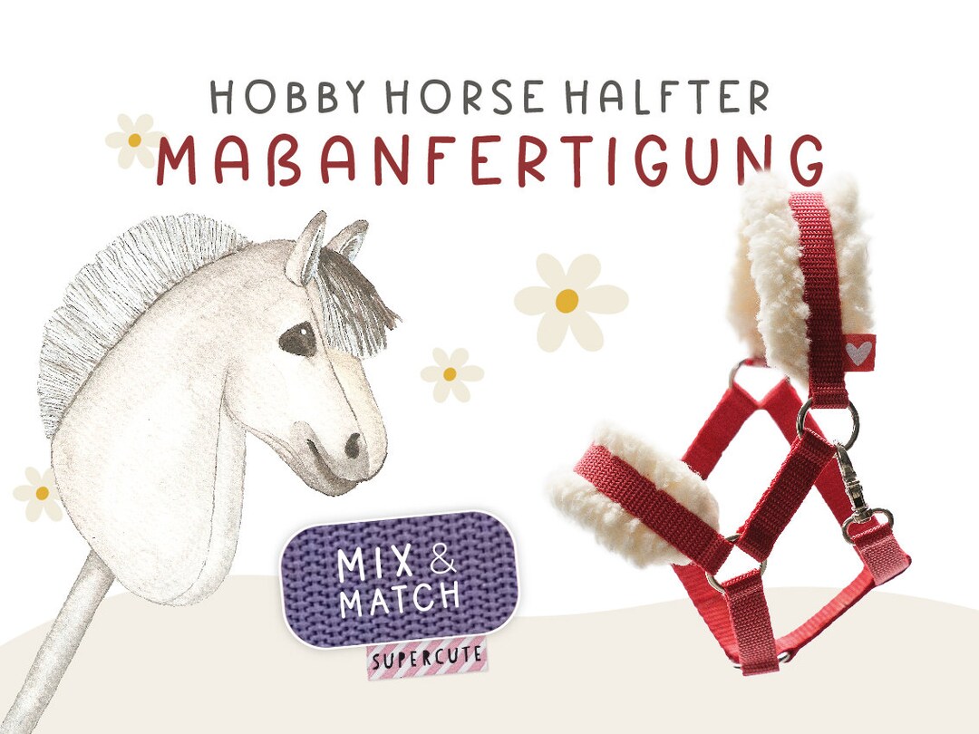 Hobby Horse Hobby Horse Halter Set Configurator Made to - Etsy