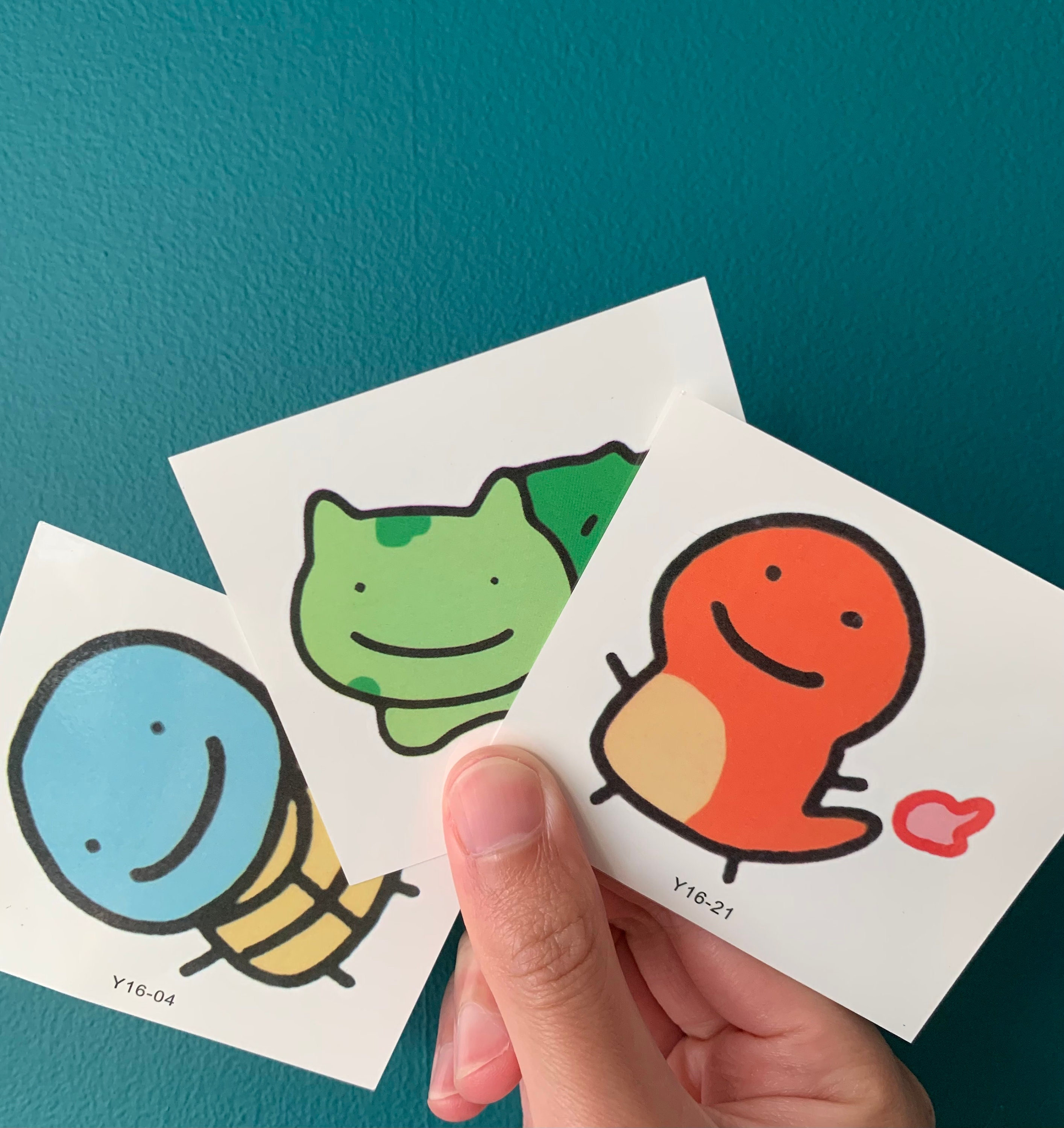 Pokemon Temporary Tattoos Pikachu, Eevee, Charmander Great for Kids and ...