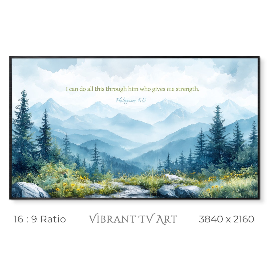 Bible Frame TV Art, Bible Scripture, Christian Art for Frame TV, Bible ...
