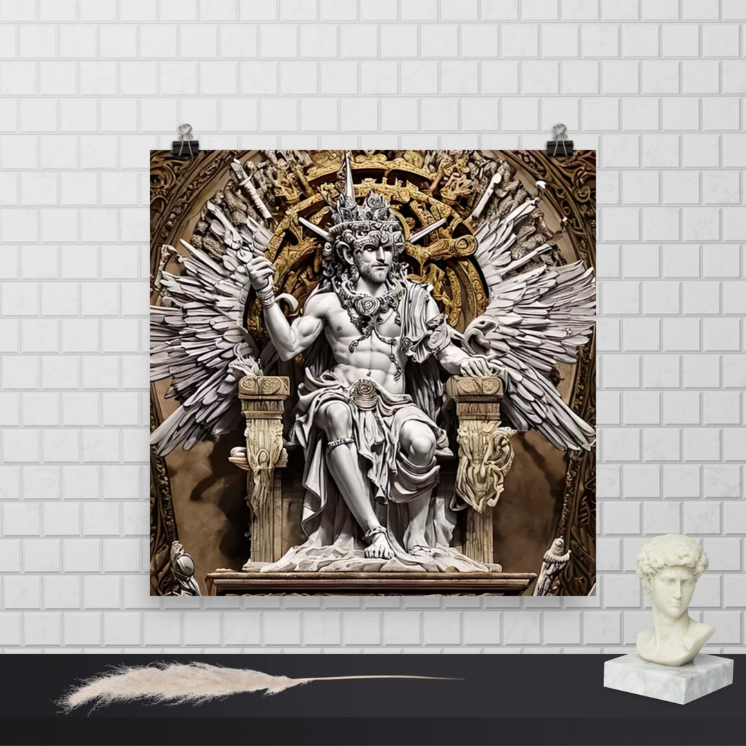 God Cronus Art Print Cronus God of the Harvest Greek Mythology Art ...