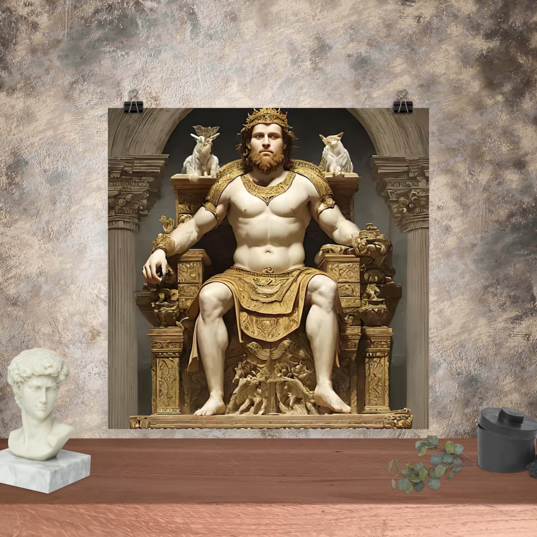 Heracles God of Strength and Heroes Greek Mythology Art AI Generated ...