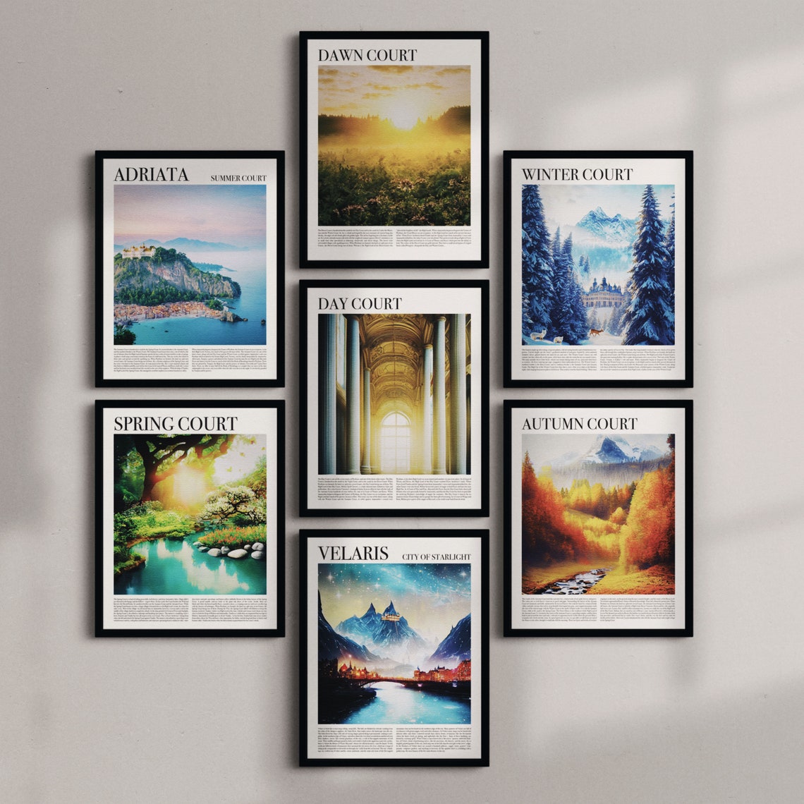 ACOTAR Autumn Court Travel Poster - Etsy