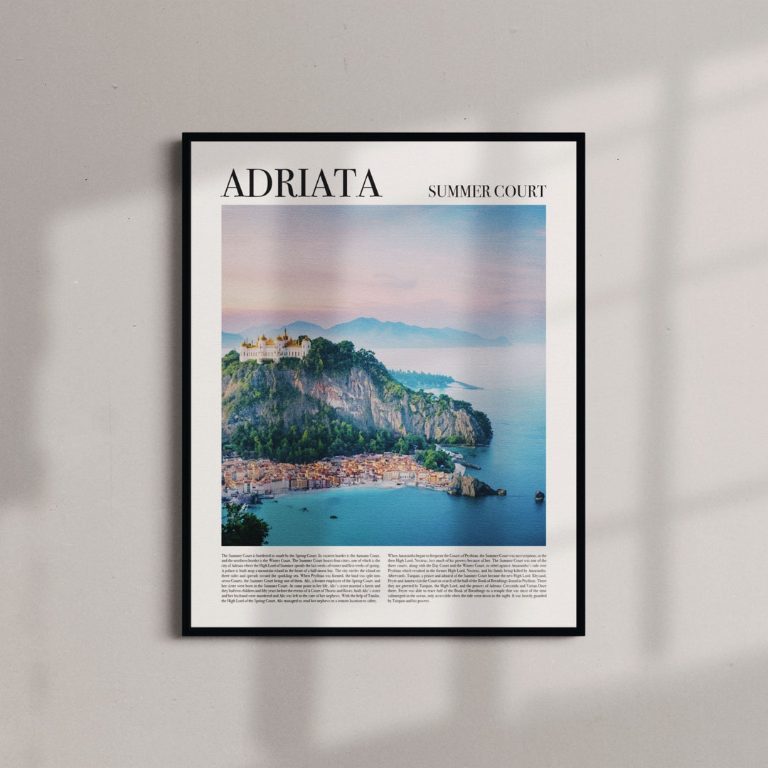 ACOTAR Adriata Travel Poster - Etsy