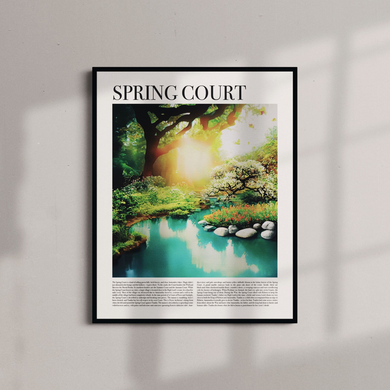 ACOTAR Spring Court Travel Poster - Etsy