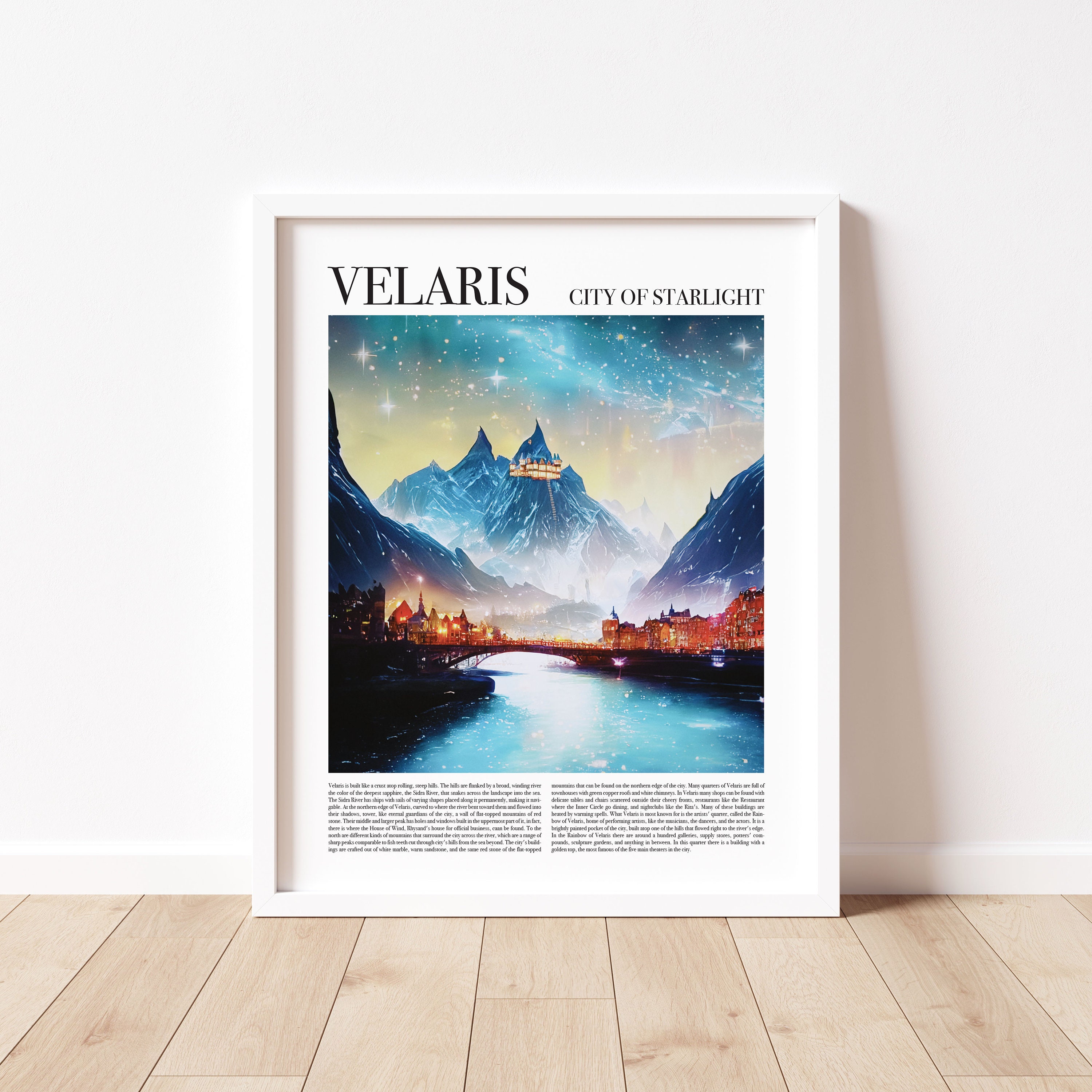 ACOTAR Velaris Travel Poster - Etsy