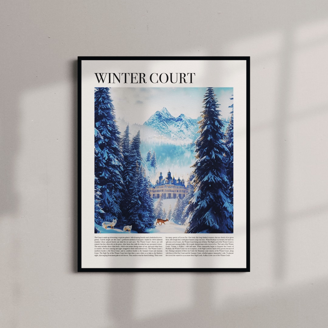 ACOTAR Winter Court Travel Poster - Etsy