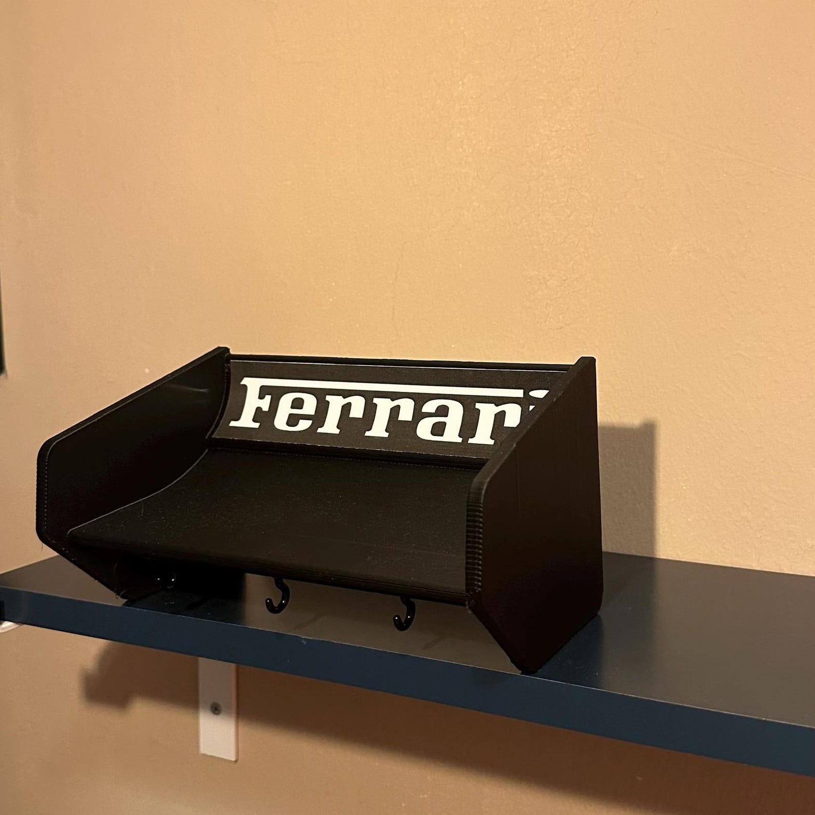 3D Printed Spoiler Key Holder | Unique F1 Wall Art With 3 Key Hooks ...