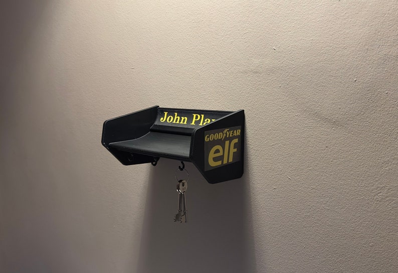 3D Printed 98T Spoiler Key Holder | Unique Wall Art With 3 Key Hooks ...