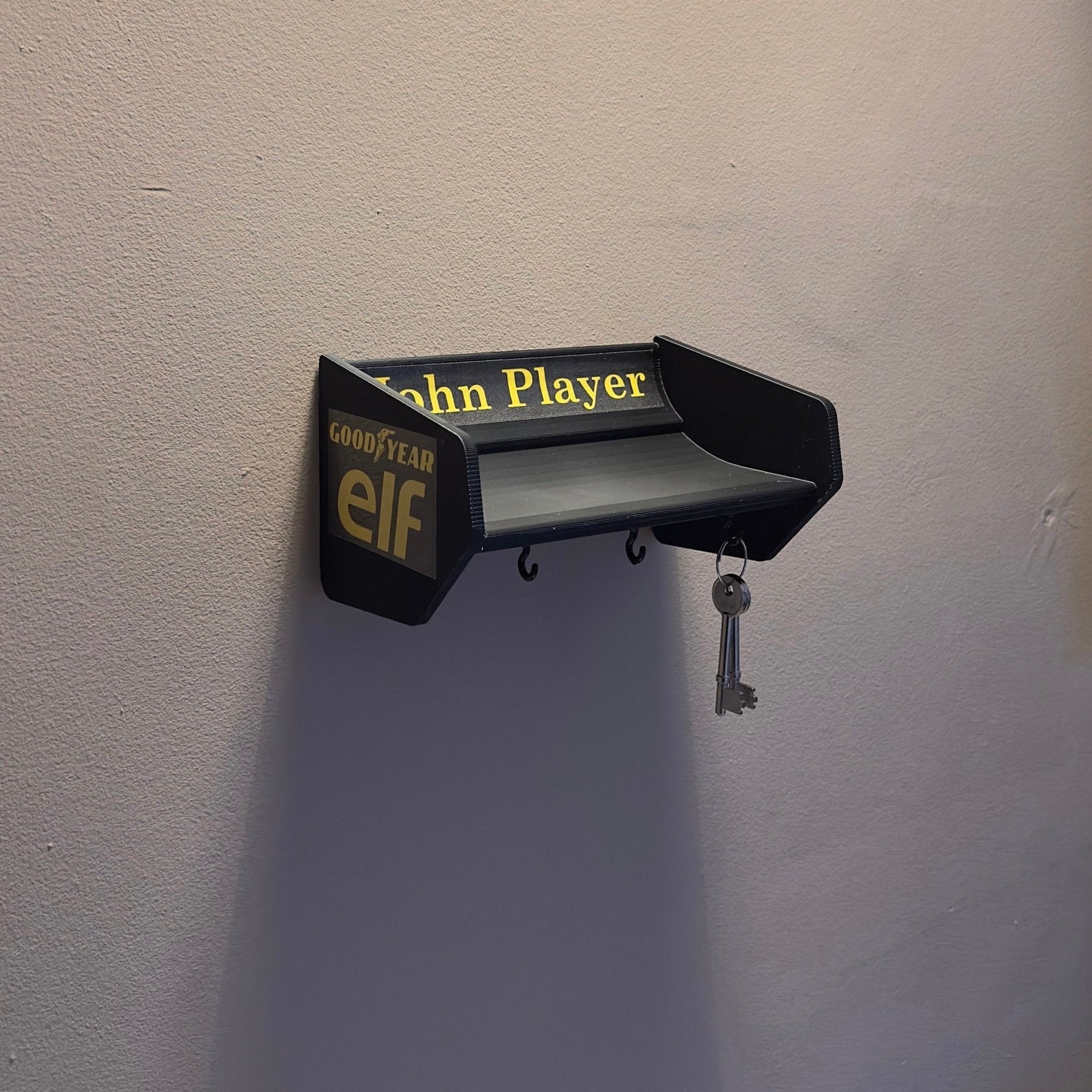 3D Printed 98T Spoiler Key Holder | Unique Wall Art With 3 Key Hooks ...