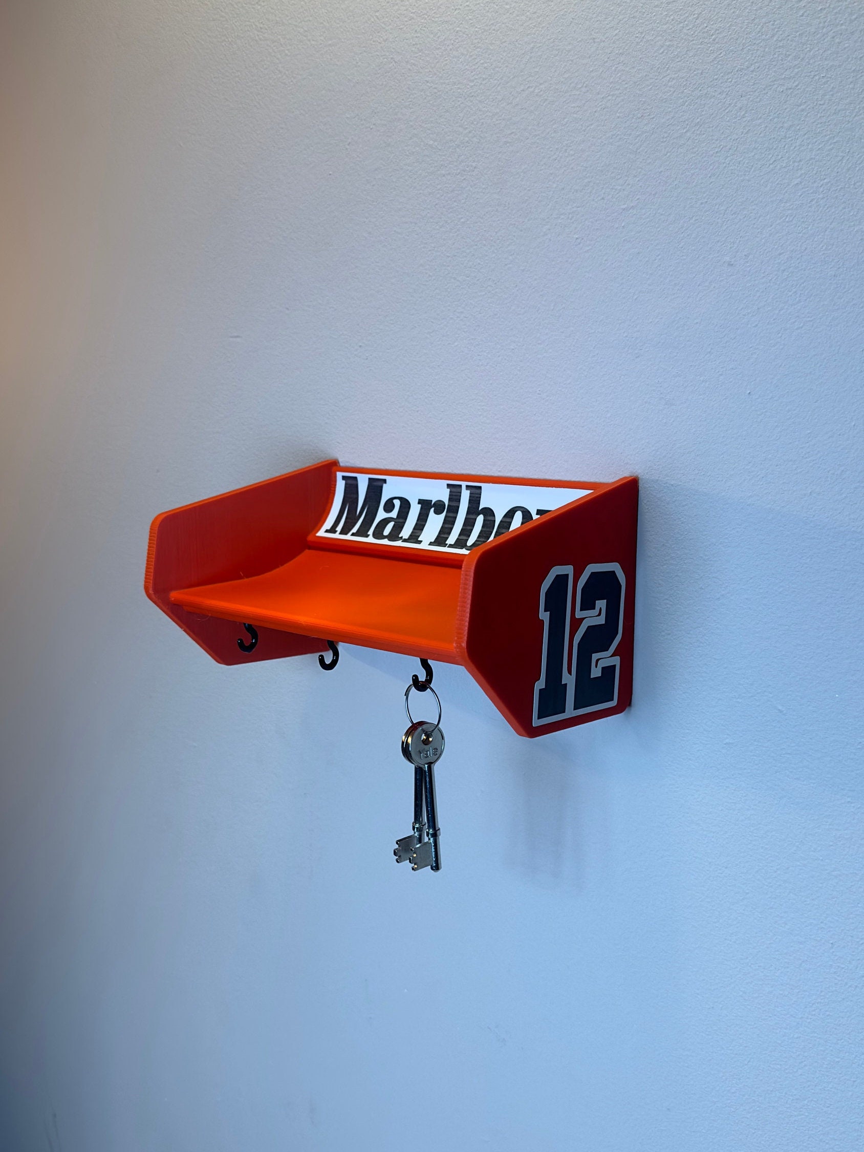 3D Printed MP4/4 Spoiler Key Holder | Unique F1 Wall Art With 3 Key ...