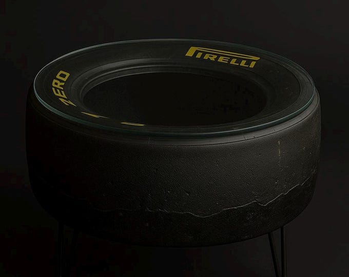 Formula 1 Wheel Coffee and End Table - Mclaren F1 Unique End Table ...