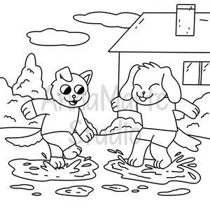 Dog Days Coloring Book – Cute Puppy and Dog Coloring Pages | Printable ...