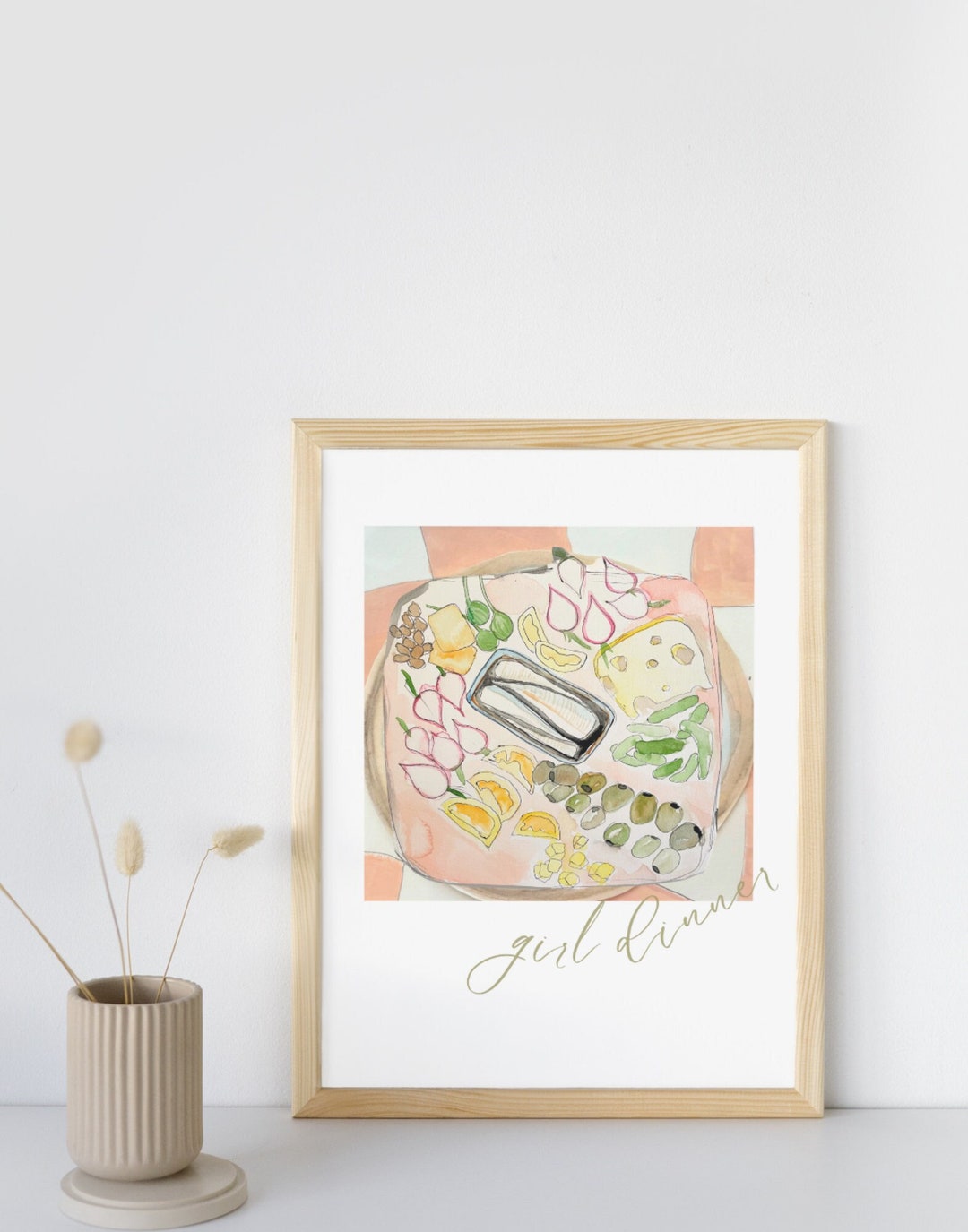 Girl Dinner Poster Print! - Etsy