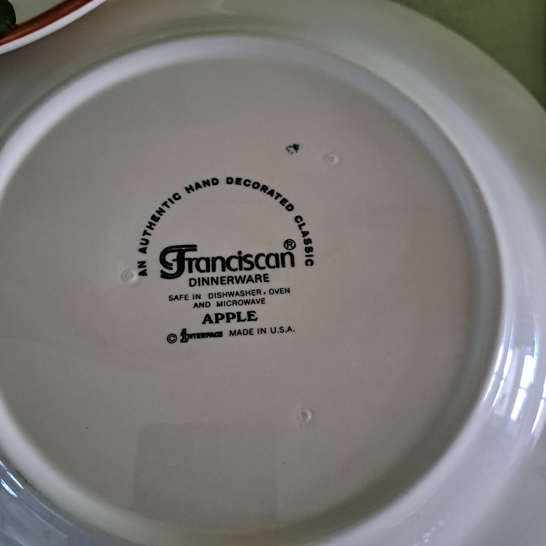 Antique Franciscan Apple Pattern 21 Piece Gorgeous Dinnerware With Four Place Setting - Etsy
