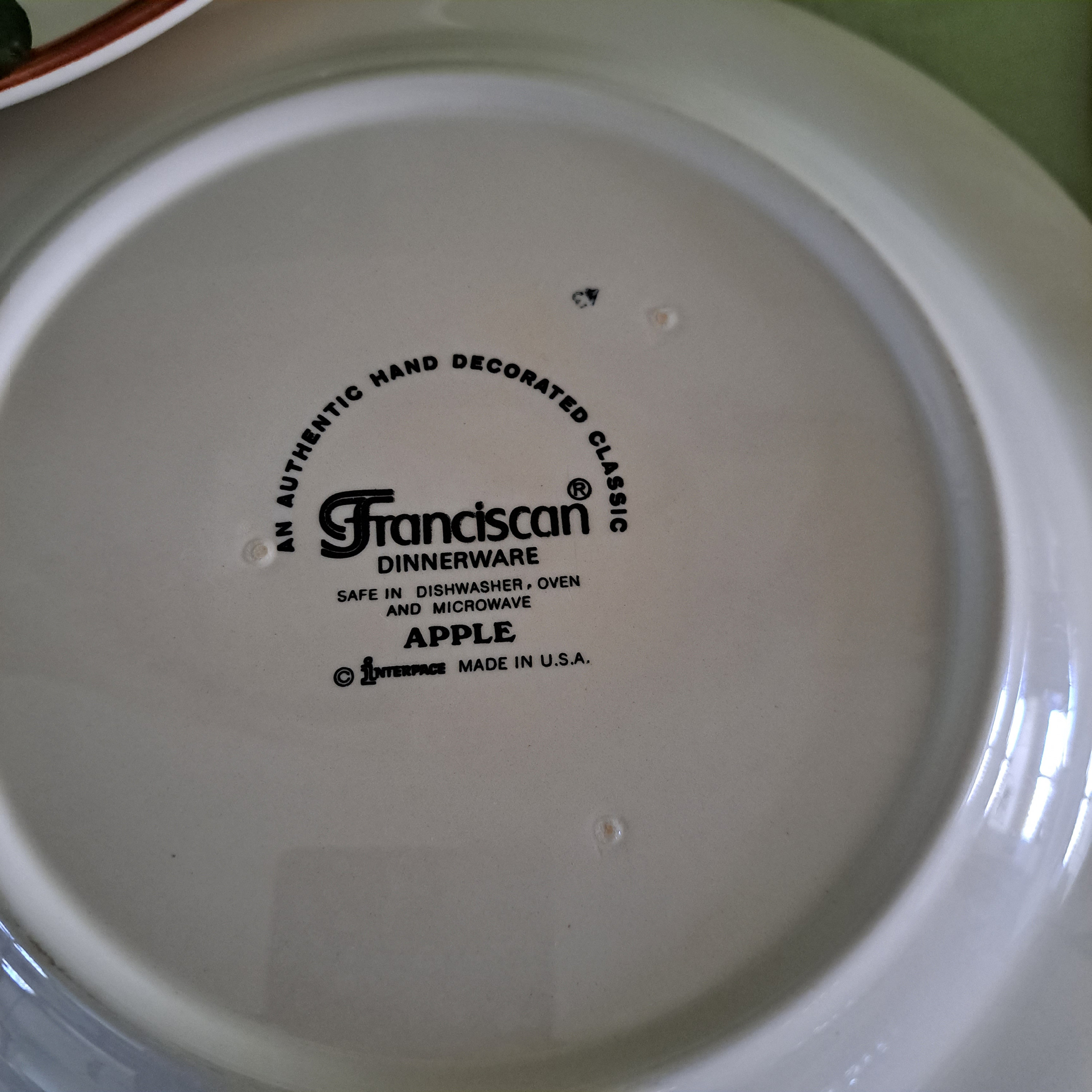 Antique Franciscan Apple Pattern 21 Piece Gorgeous Dinnerware With Four ...