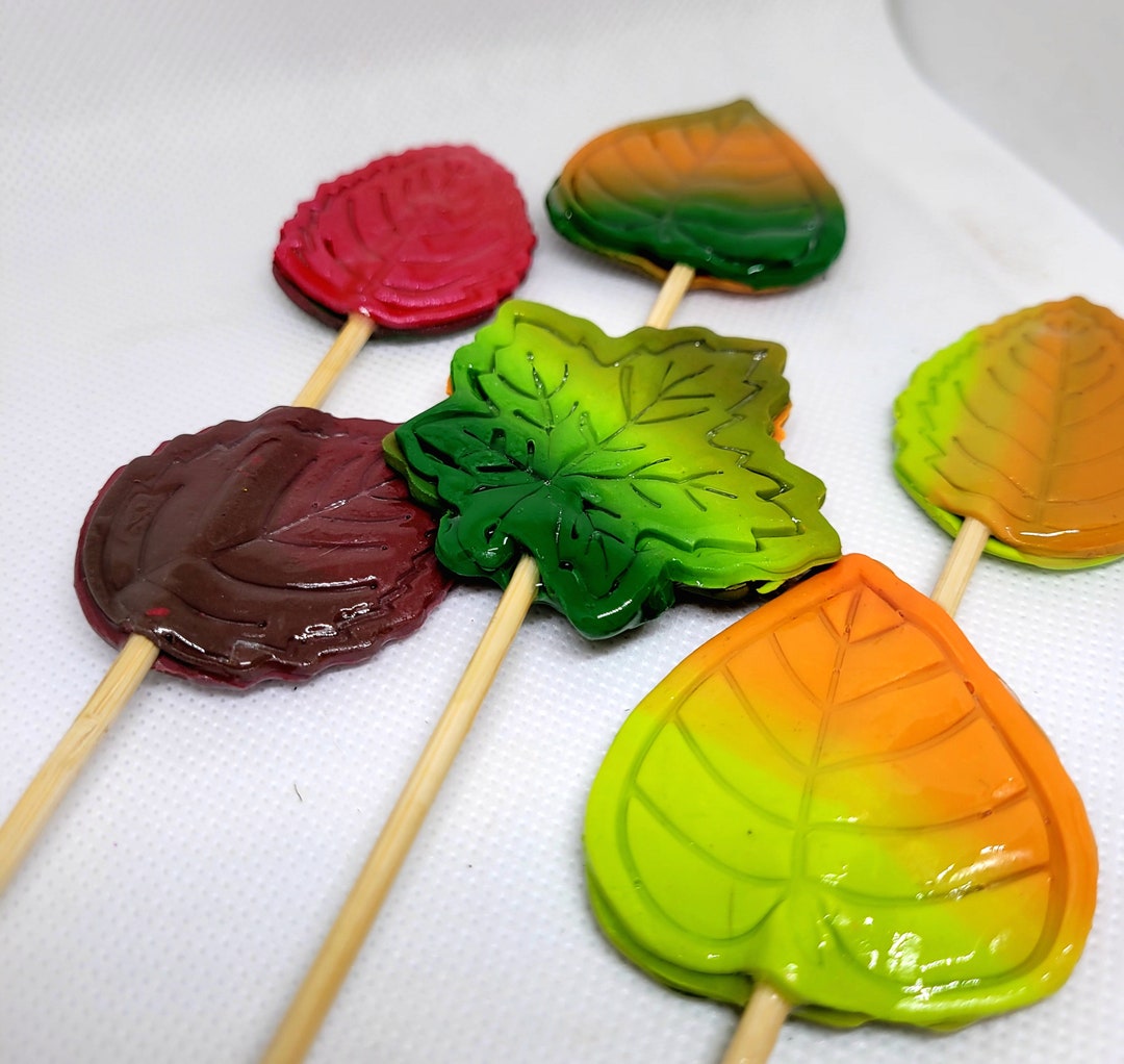 Polymer Clay Plant Poke: Fall Leaves - House Plant Decoration Set - Etsy