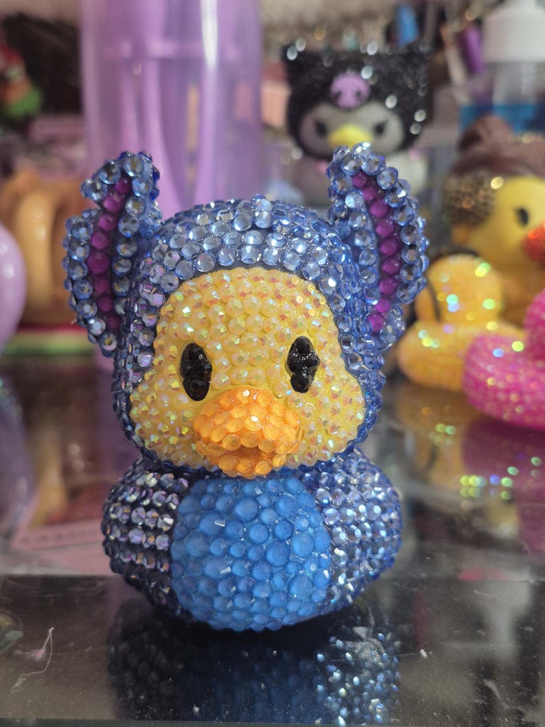 Rhinestoned Stitch Duck - Etsy