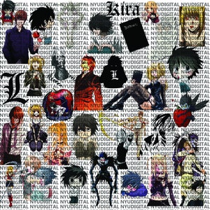 D Note SVG Bundle, Anime PNG-PDF Svg Bundle, Anime Vector, Manga Svg ...