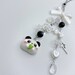 Kawaii Panda Phone Charm | Black Panda Keychain | Panda Bear Phone ...