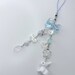 Bunny Bliss Bow Keychain Blue Keychain With White Bunny Charm Kawaii ...