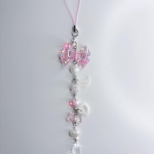 Pink Bow Keychain | Cute Keychain | Cat Paw Keychain | Phone Accessory ...