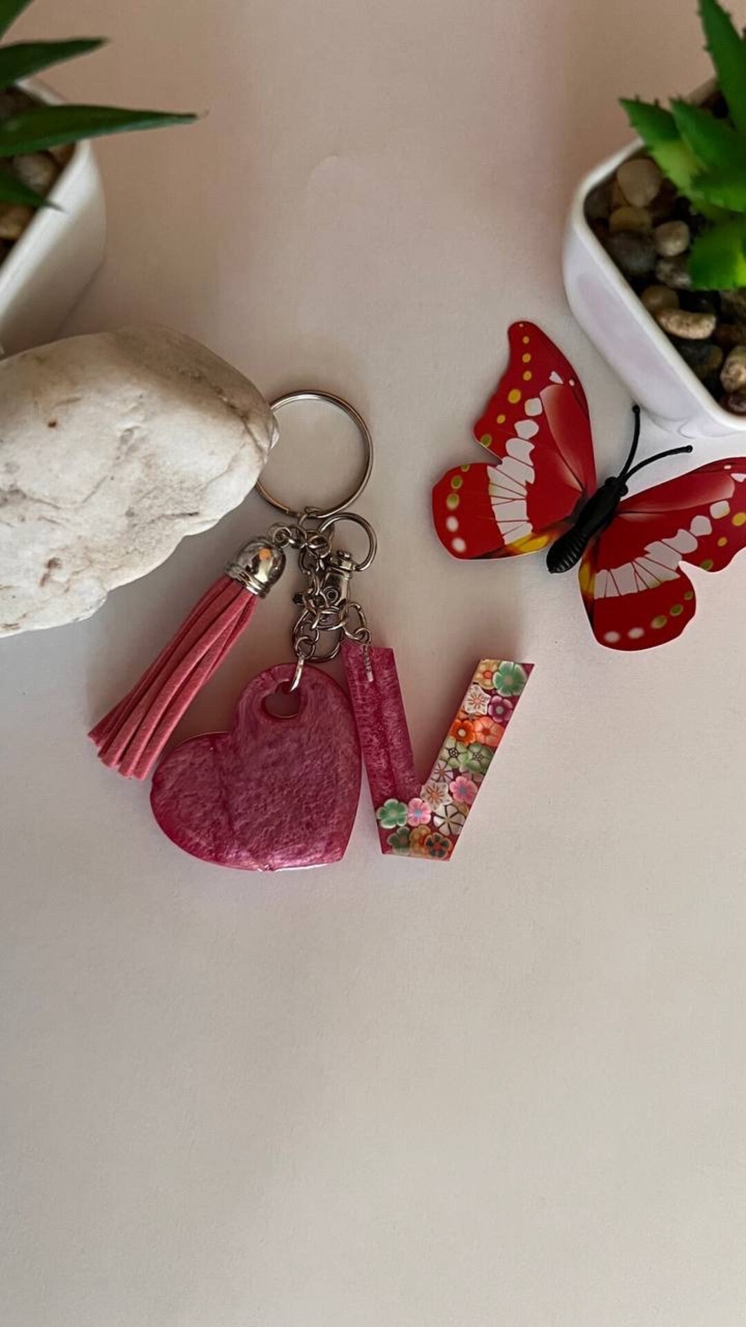 Funny Polymer Clay Keychains, Letter Keychain, Name Keychain, Custom ...