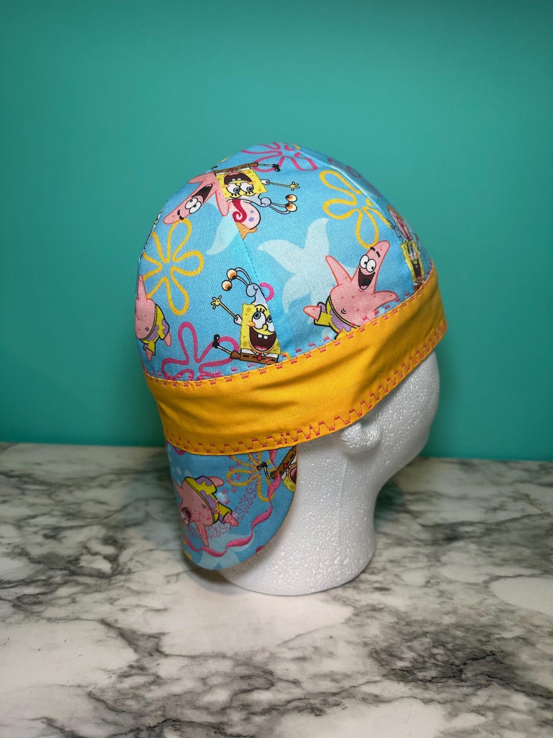 Reversible Cartoon Sponge Custom Welding Cap-steamfitter/pipeline ...