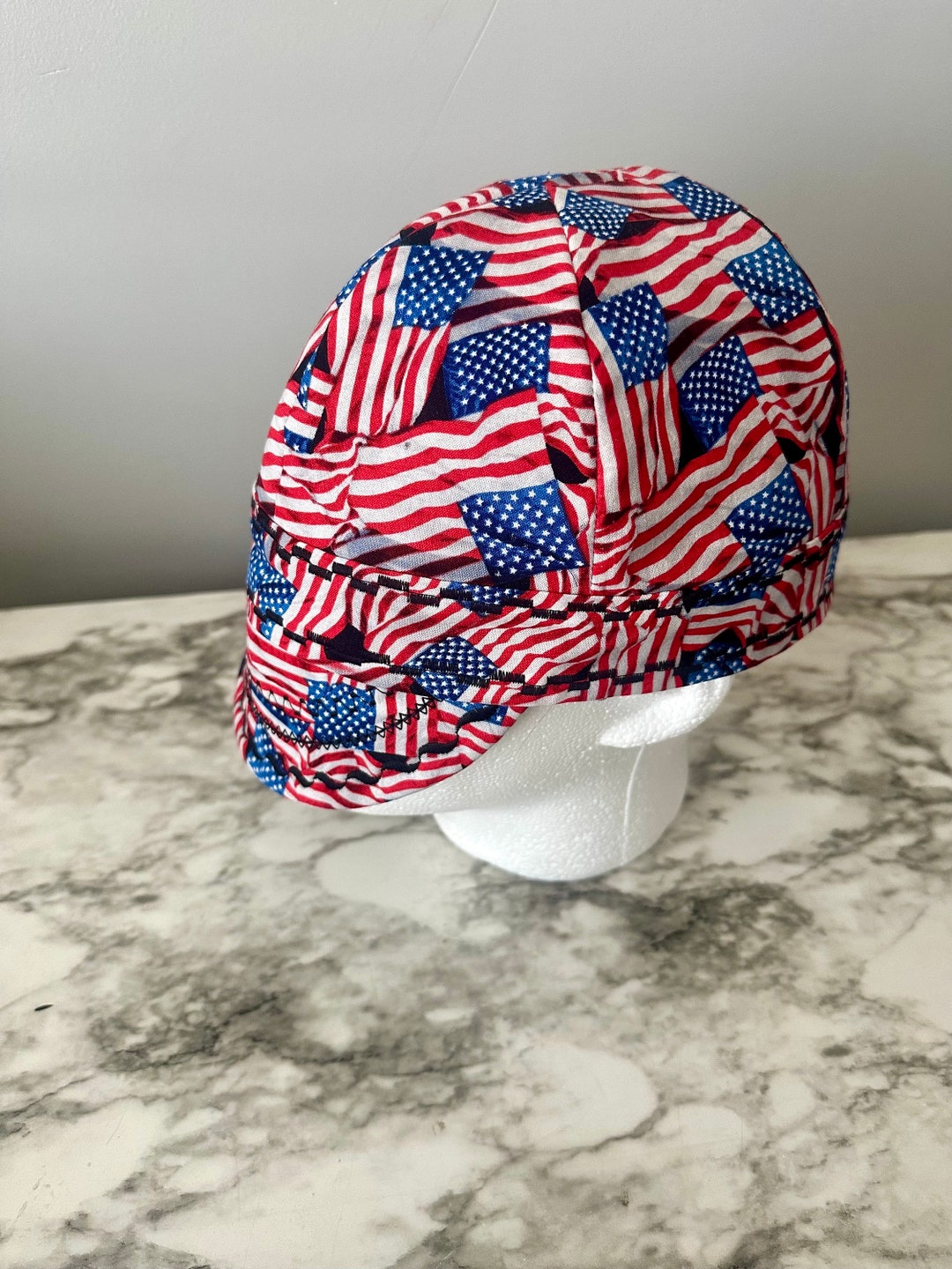 American Flag Custom Welding Cap-steamfitter/pipeline/welding - Etsy