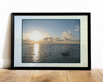 Sunset Sea Digital Print - Etsy