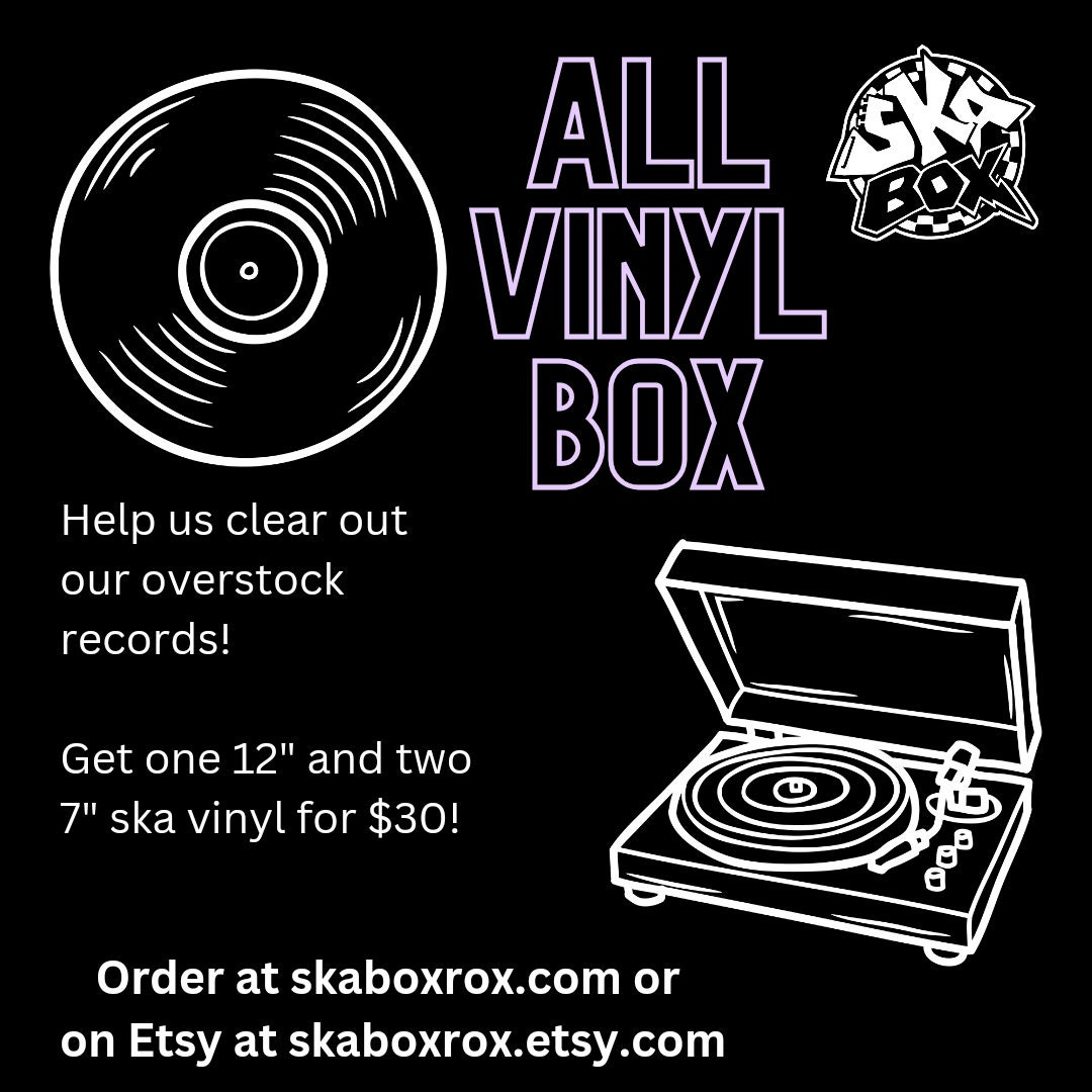 SKA BOX - All-ska Hand Picked Curated Box! ALL Vinyl Box @skaboxrox - Etsy