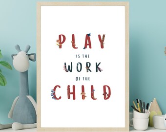 PRINTABLE Nature Wildflower Poster Print Montessori Teacher Classroom ...