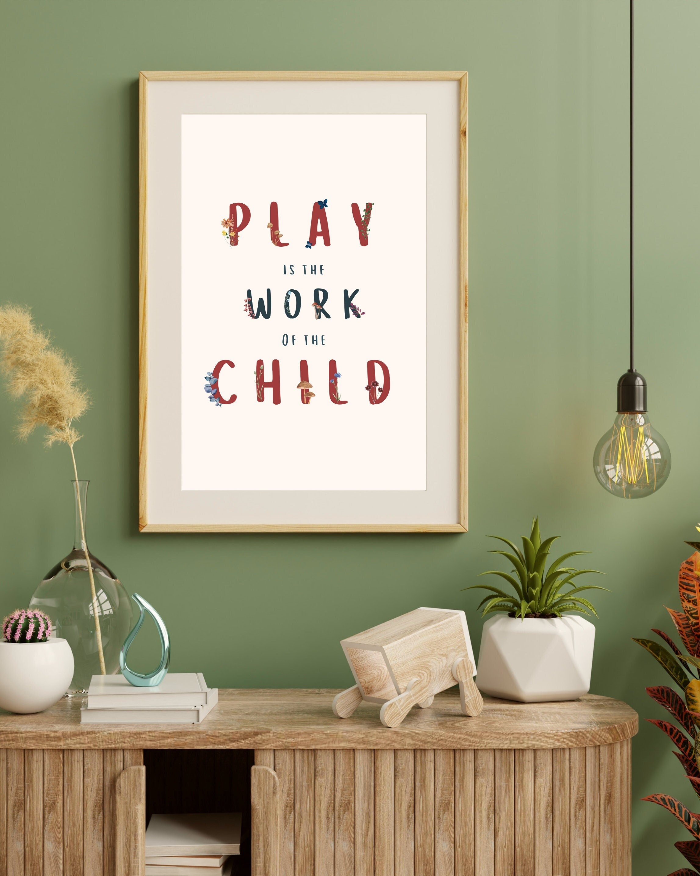 PRINTABLE Nature Wildflower Poster Print Montessori Teacher Classroom ...