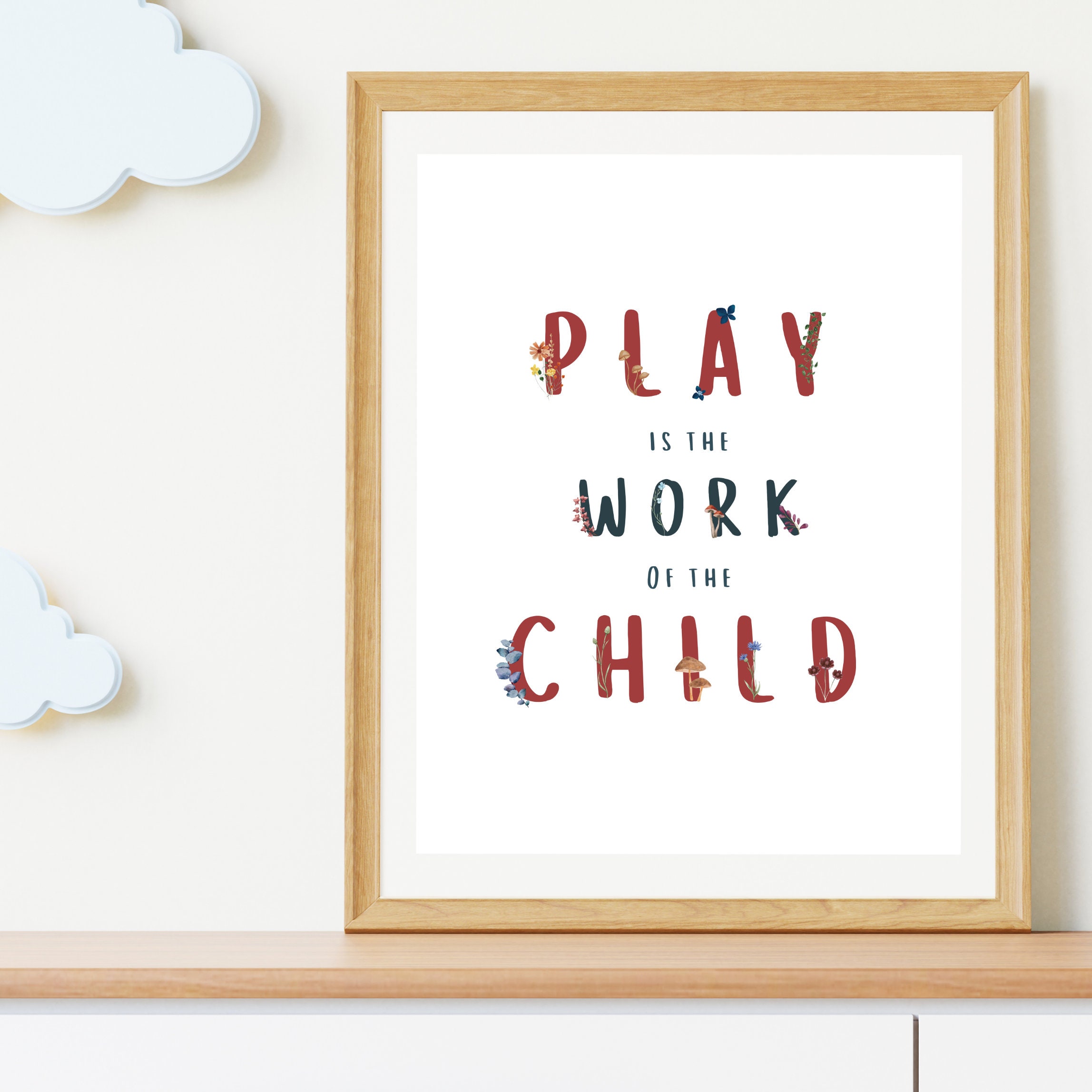 PRINTABLE Nature Wildflower Poster Print Montessori Teacher Classroom ...