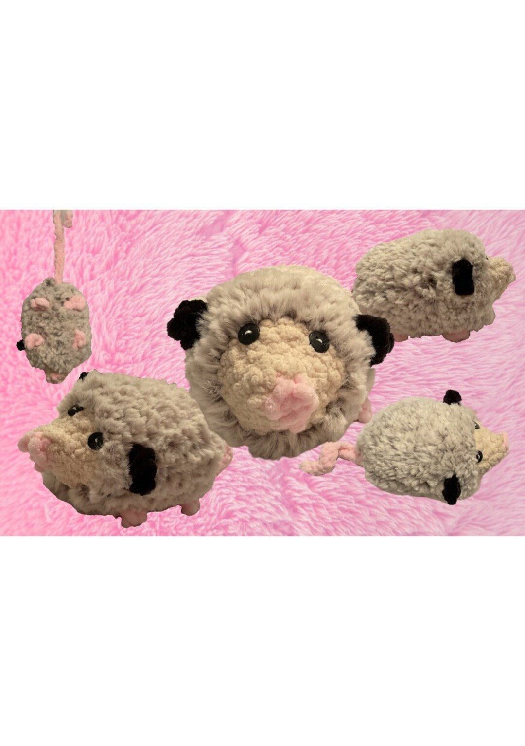 Fluffy Opossum Friend - Etsy