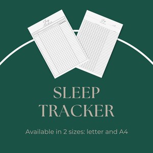 Sleep Tracker Printable | Grey Neutral | Monthly Sleep Log | Sleep ...