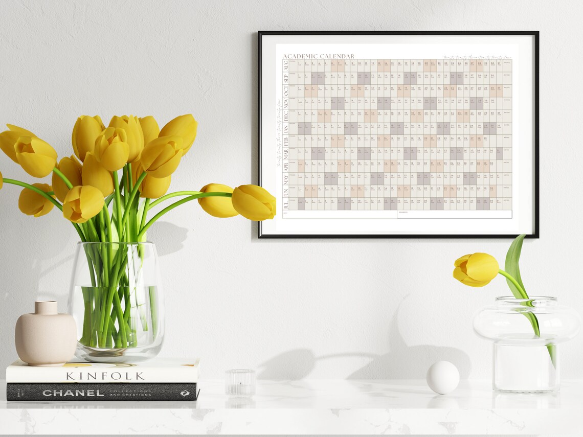 2024 Monthly 2023-2024 Academic Planner Calendar in Landscape ...