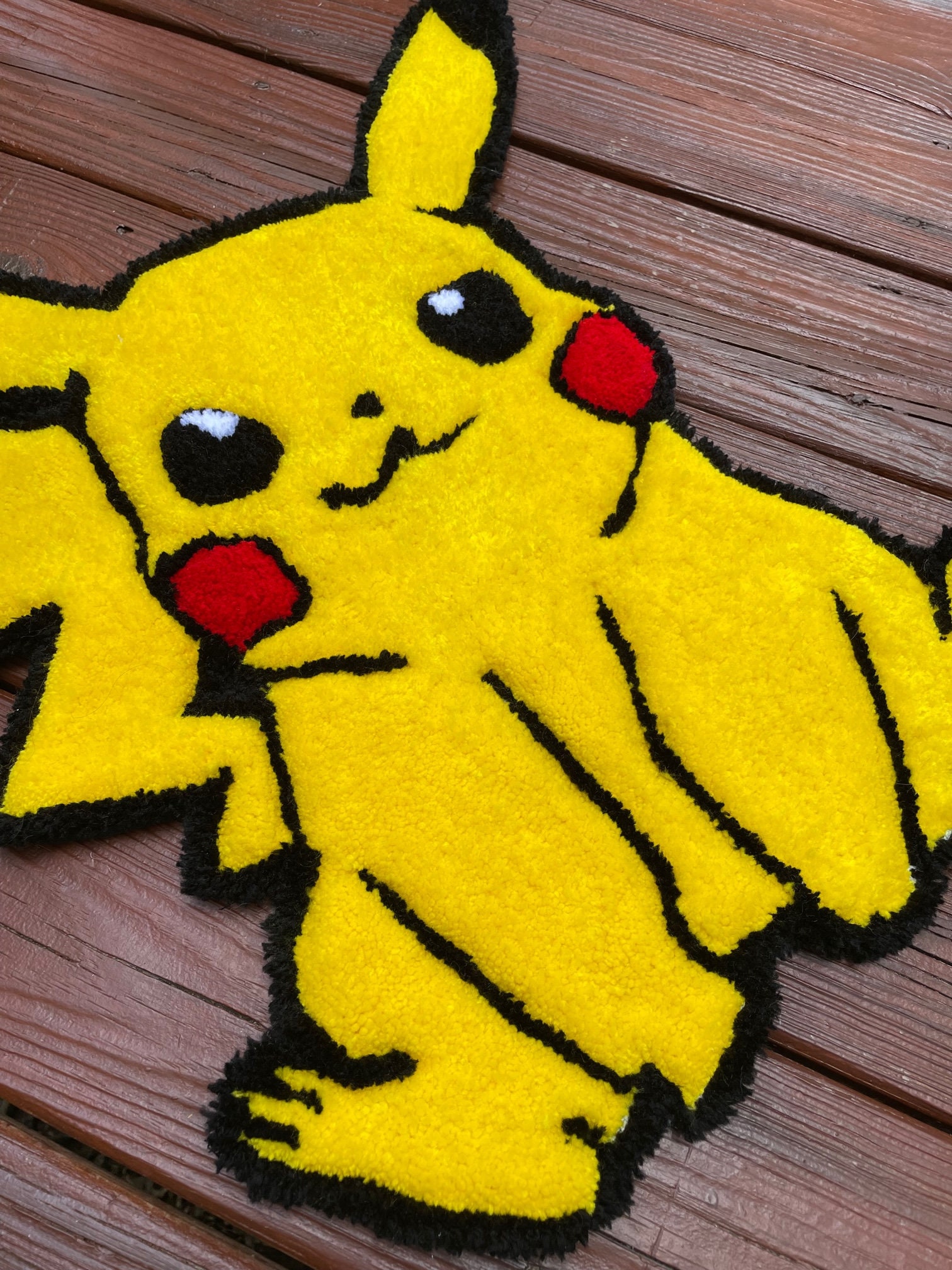 Custom Pikachu Rug Handmade Tufted Rugs - Etsy