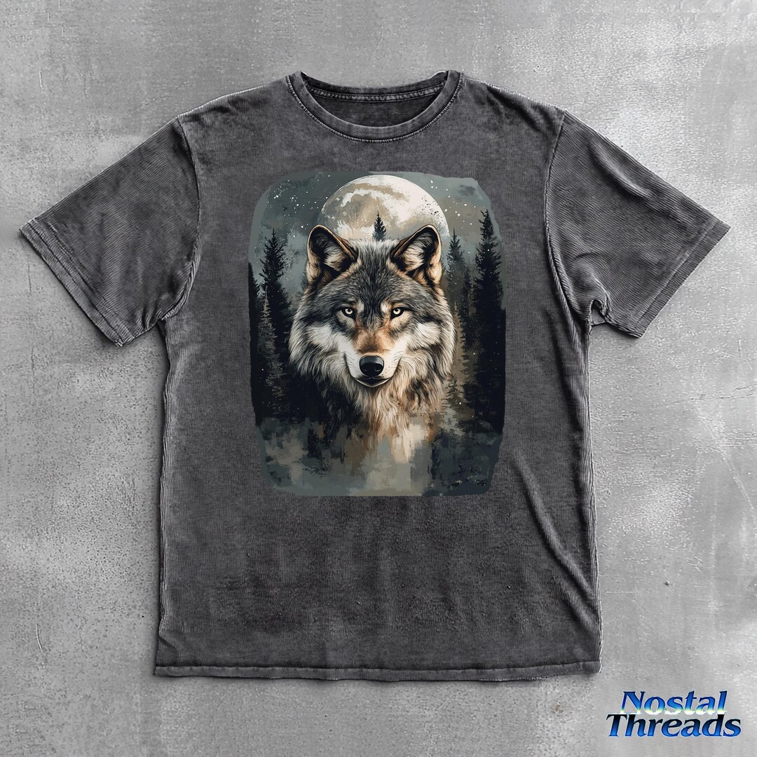 Vintage Wolf 90s Retro Graphic Shirt, Wolf Lovers Retro Gift, 2000s ...