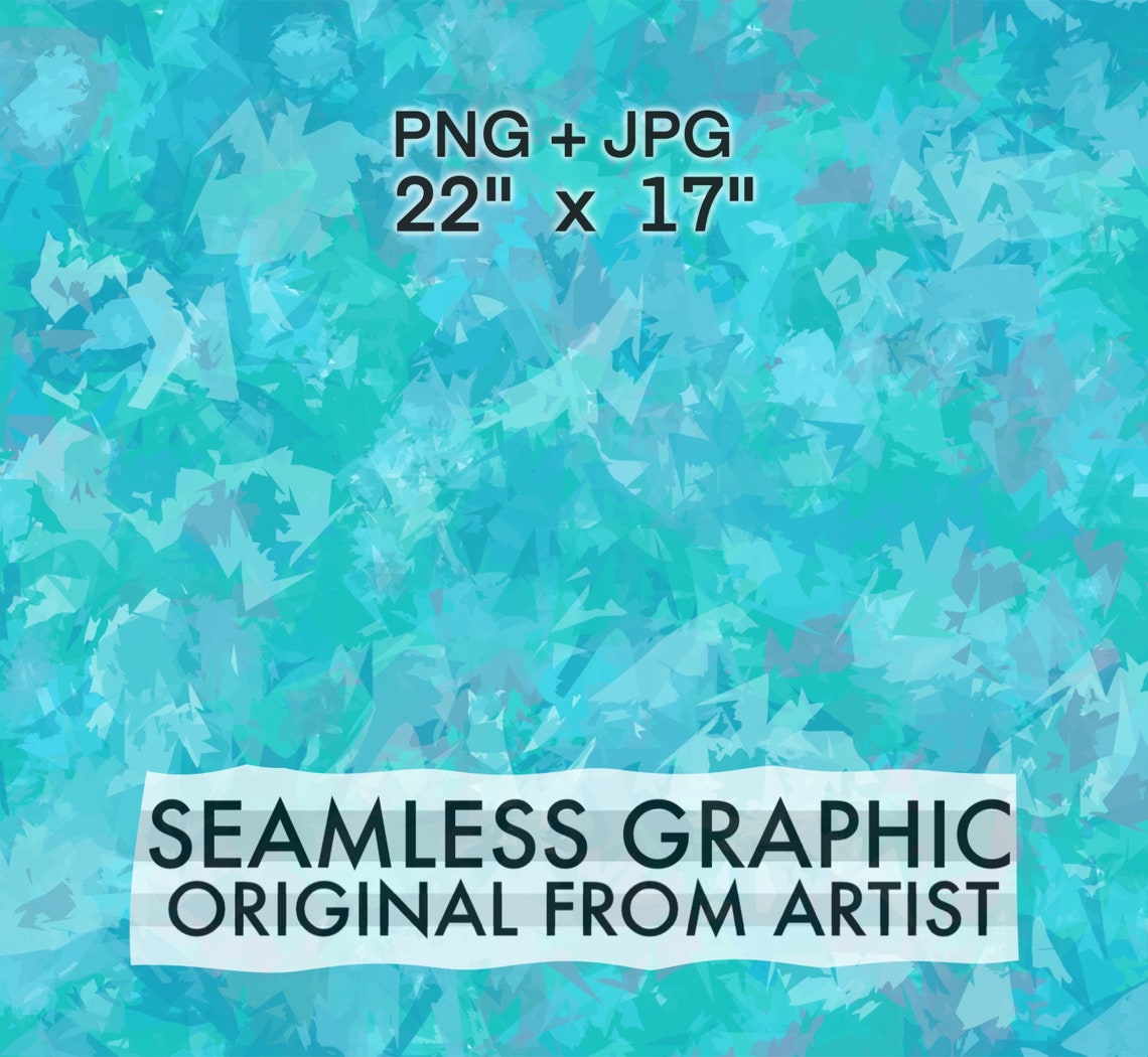 Seamless Repeating Geometric Pattern "jungle Frost" Shards Colorful ...