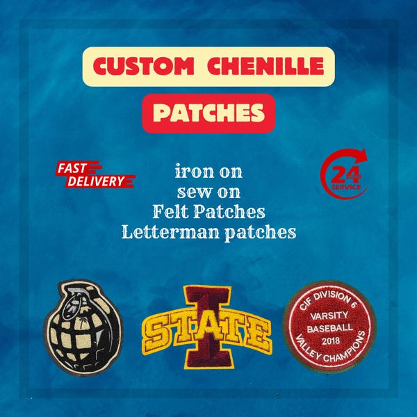 Letterman Patches - Etsy