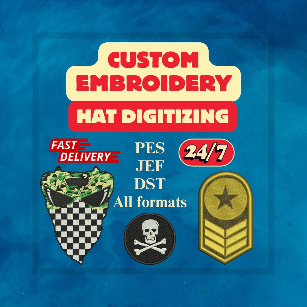 Custom Embroidery Digitize, Embroidery Digitize, Custom Digitize, DST ...