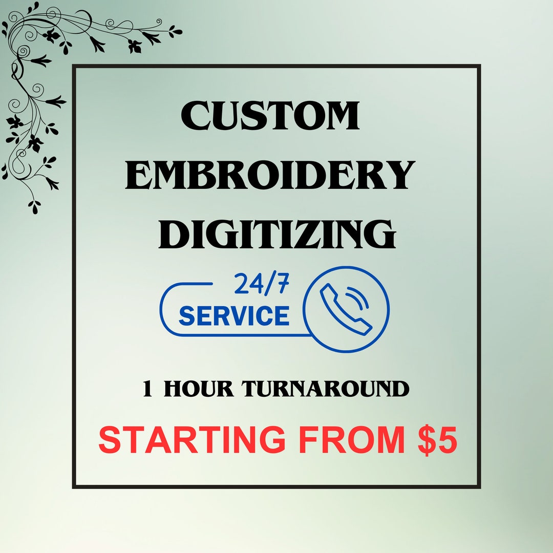 Embroidery File Logo Embroidery, Custom Embroidery Patch, Embroidery Digitize Service, Digitize ...