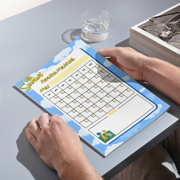 The Simpsons Planner, Marge, Homer, Bart, Task Planner, Monthly, Weekly ...