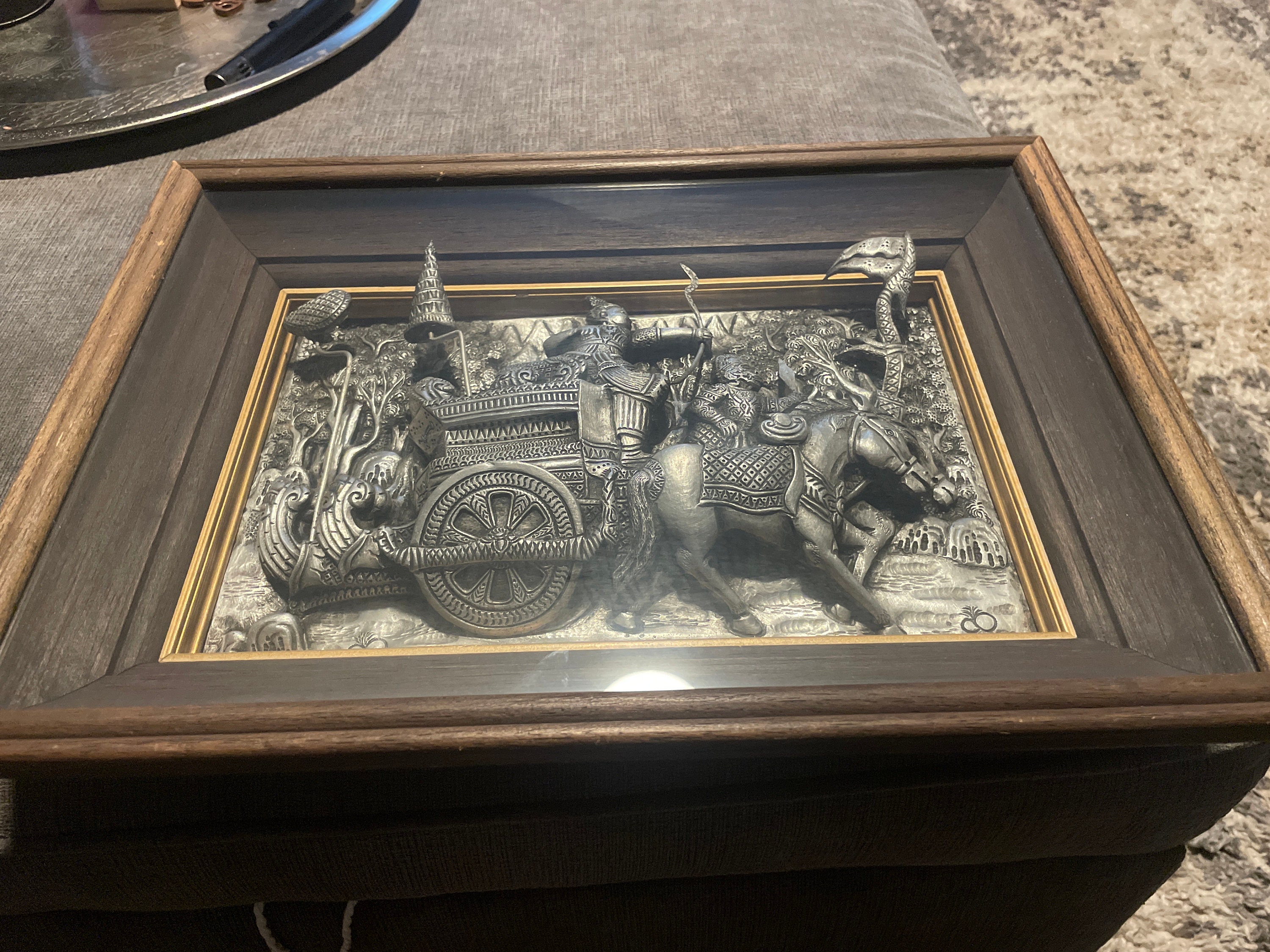 Thai Hanuman Detailed Metal Relief Art in Frame - Etsy