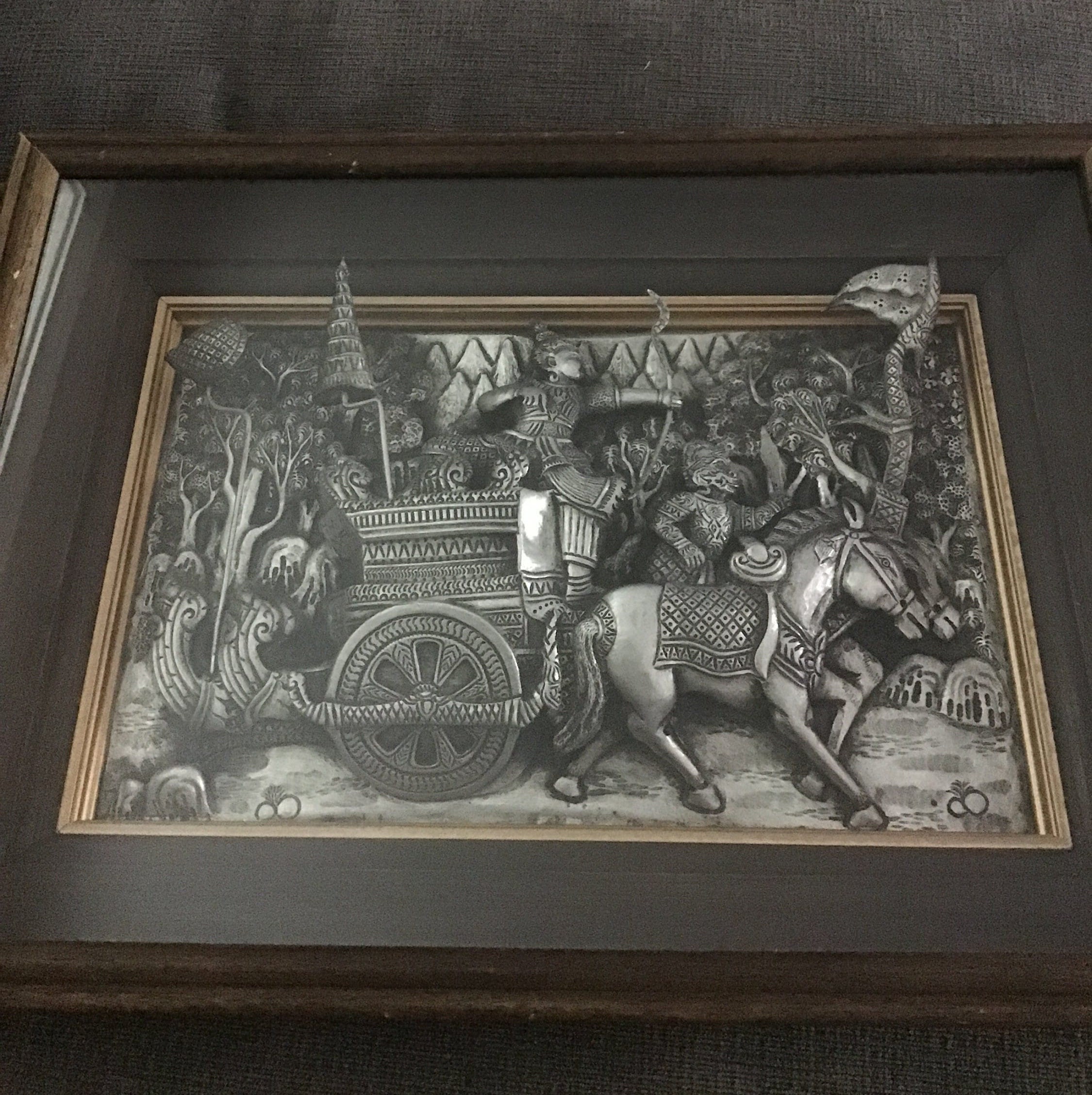 Thai Hanuman Detailed Metal Relief Art in Frame - Etsy