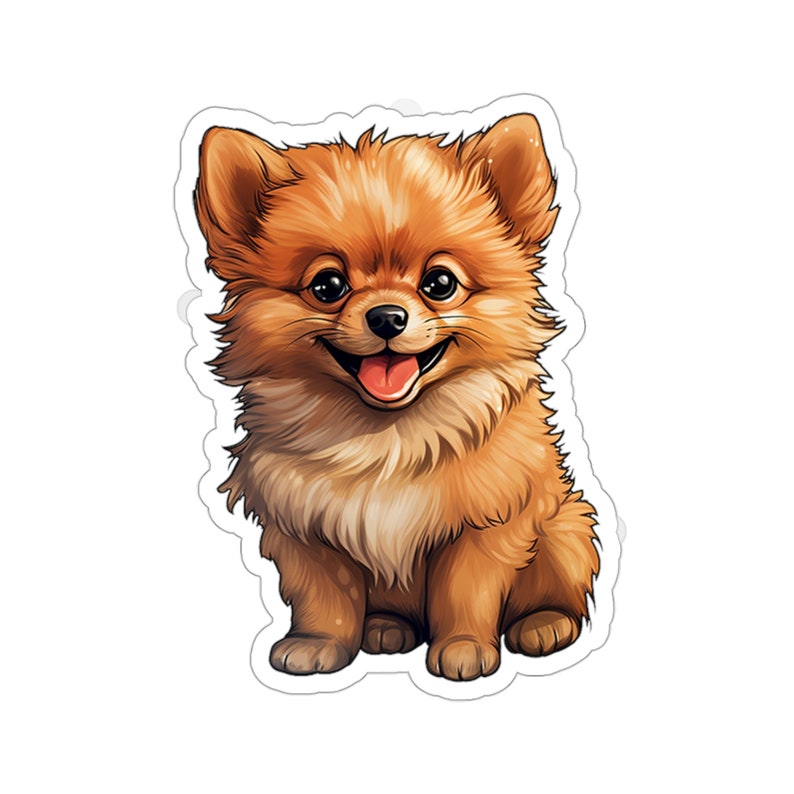 Cute Pomeranian Puppy Sticker - Etsy