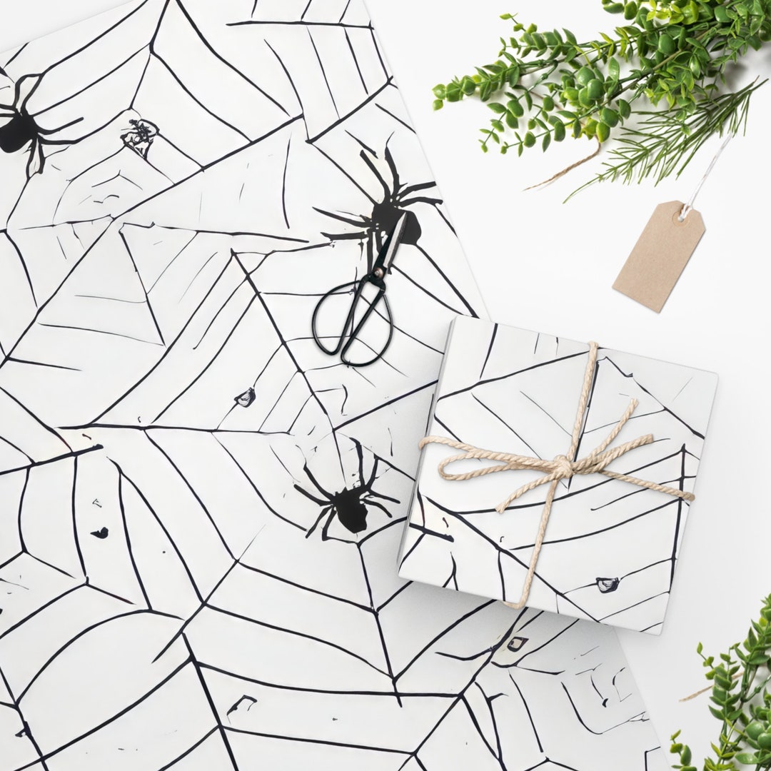 Spider Wrapping Paper - Etsy