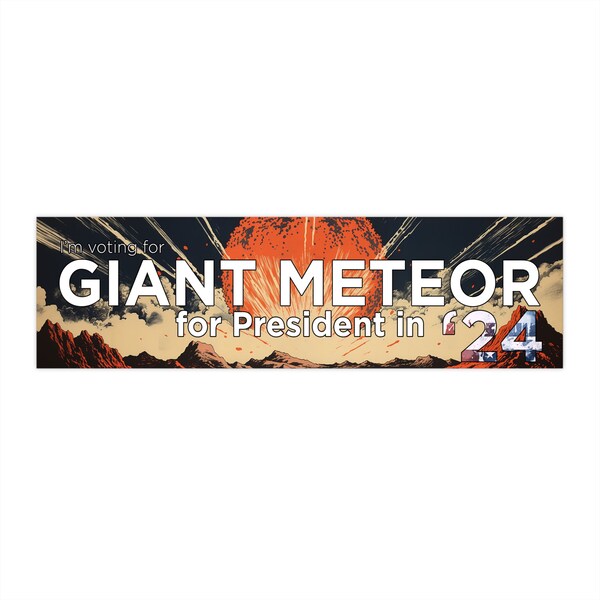 Giant Meteor Bumper Sticker - Etsy