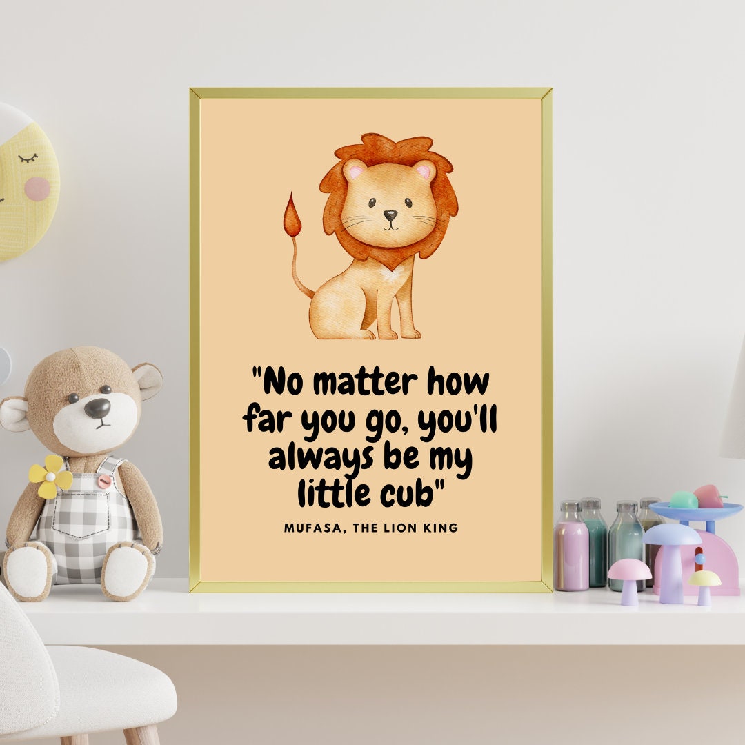 Always My Little Cub: A Inspirational Wall Art for Kids - Etsy